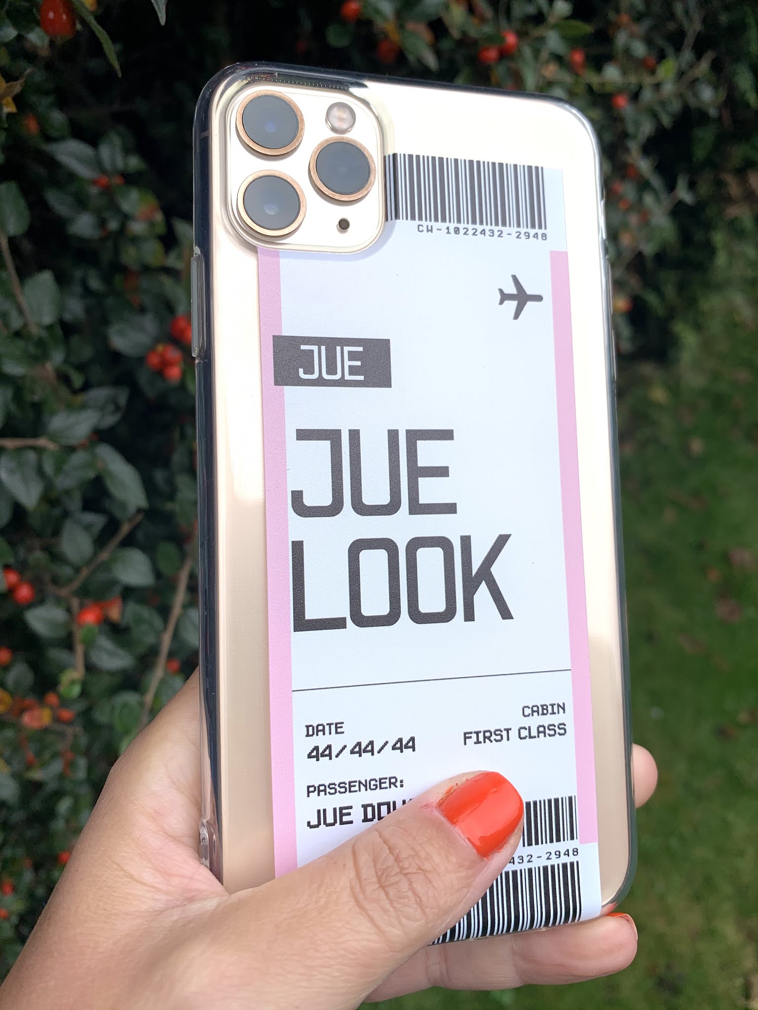 CASE WAREHOUSE CUSTOMISED PLANE TICKET CASE - JUELOOK