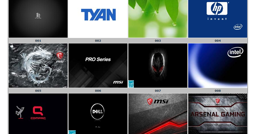 Some collection of bios boot logo | 239's blog