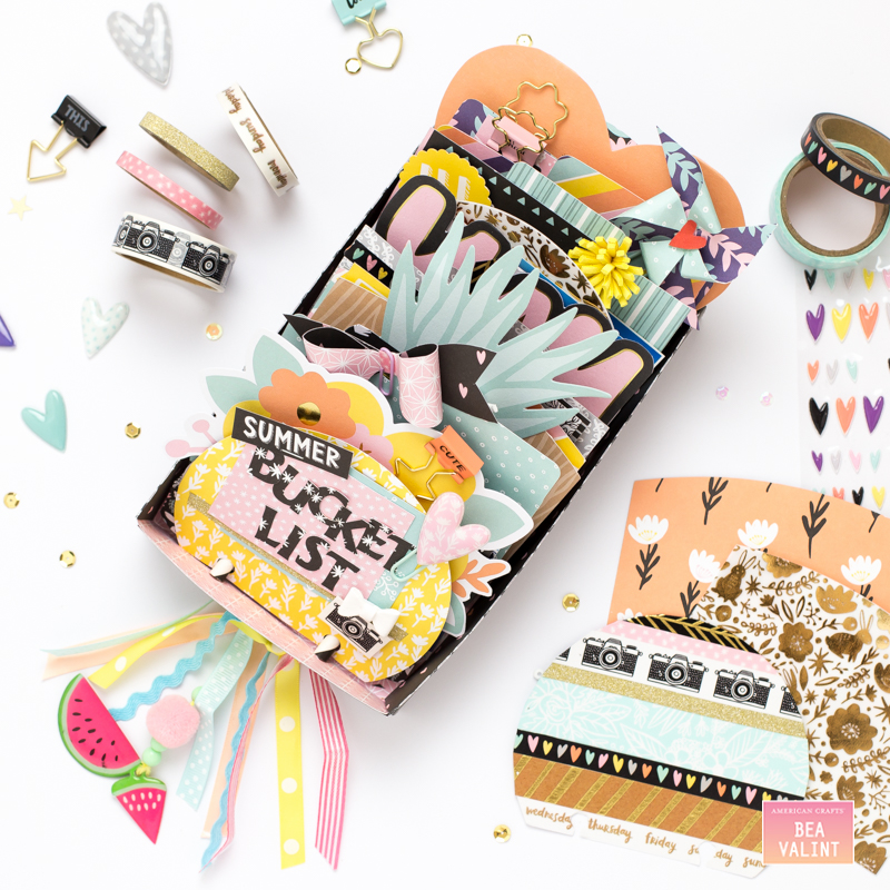 Summer Bucket list album + Cut file - Bea Valint | Scrapbooks