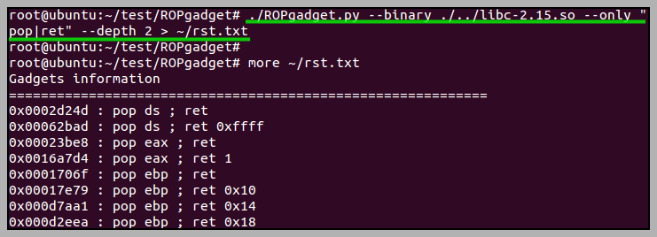 ROPgadget : Find ROP gadget - Cybersecurity Guide