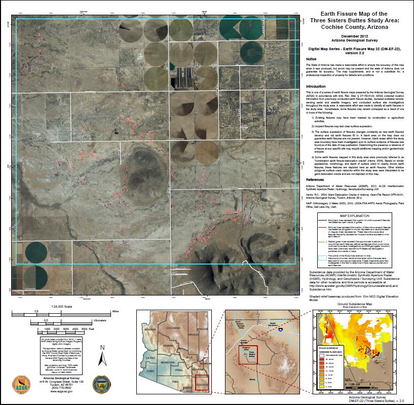 Arizona Geology: Updated earth fissure maps with new format released today