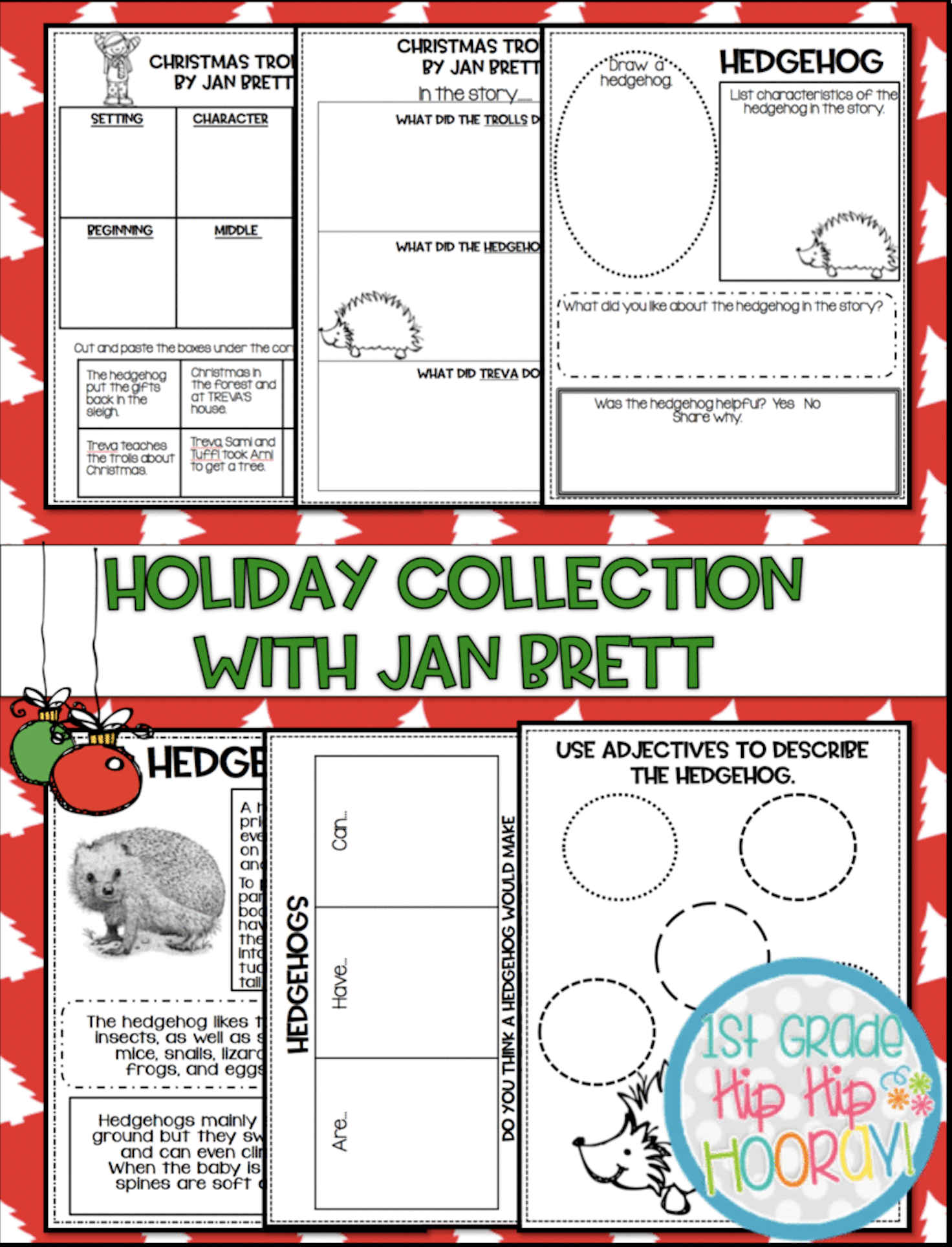 1st Grade Hip Hip Hooray!: Jan Brett Holiday Collection...Interactive ...