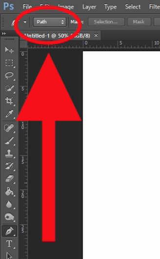 How to Create Paths using Pen Tool