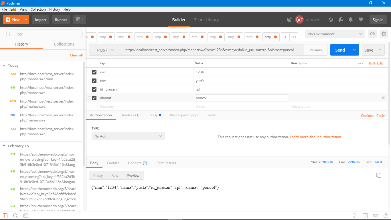 Membuat Rest Api Menggunakan Codeigtener Yuscode Tutorial