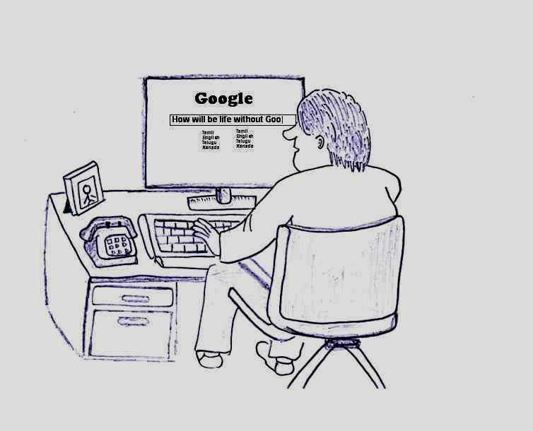 Jigar's Cartoons: Life Without Google