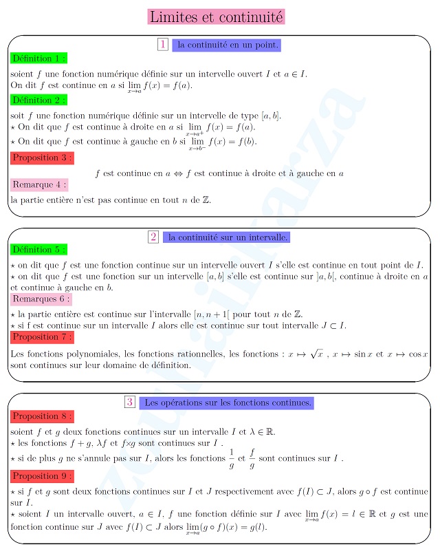 Mathématiques 2bac sciences maths