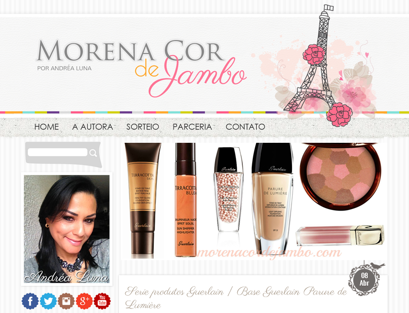 Blog Morena Cor de Jambo - HR Criações - Layouts para Blogs