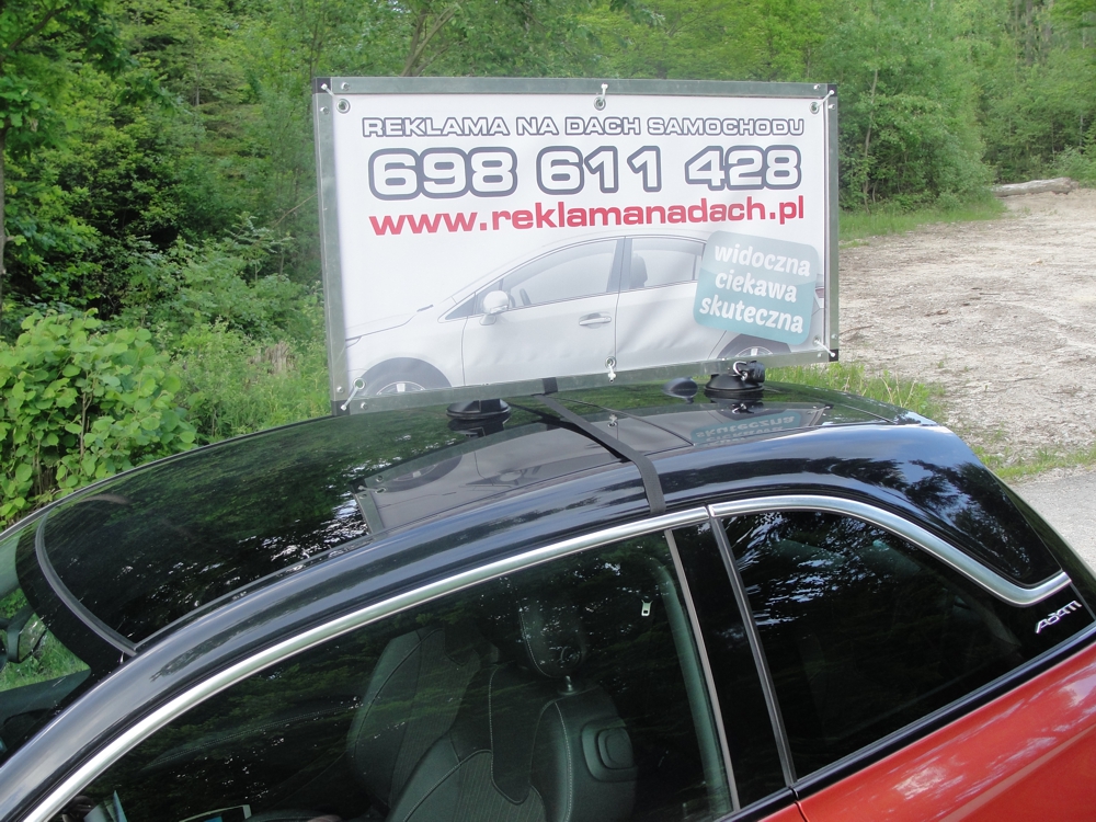 Reklama na dach samochodu: reklama na dach samochody, car roof advertising