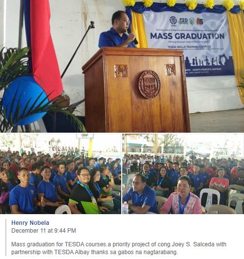 280 SALCEDA TESDA Trainees Nag-Mass Graduation sa Manito People's ...