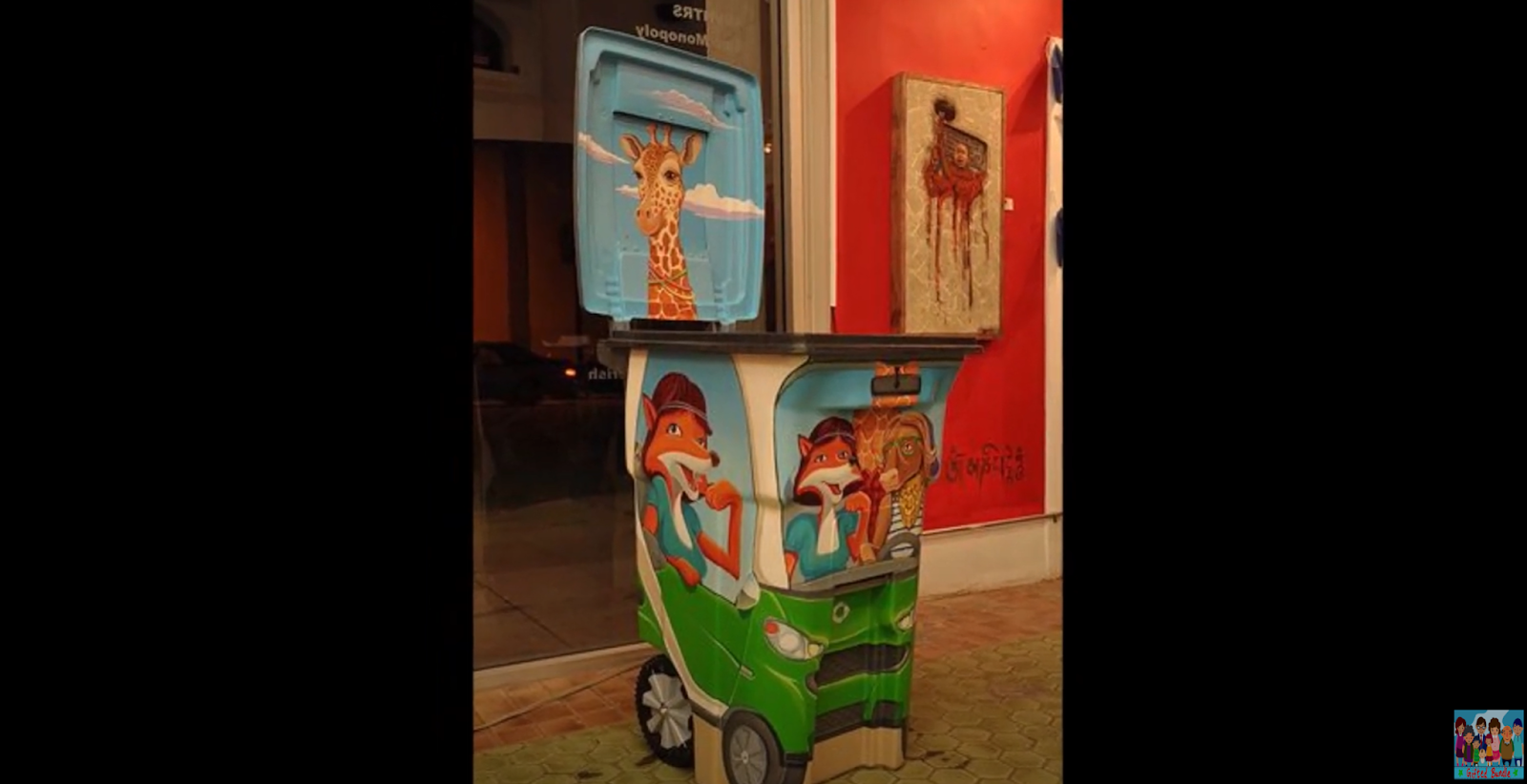 Gifted Bundle: Creative Trash Can Street Art