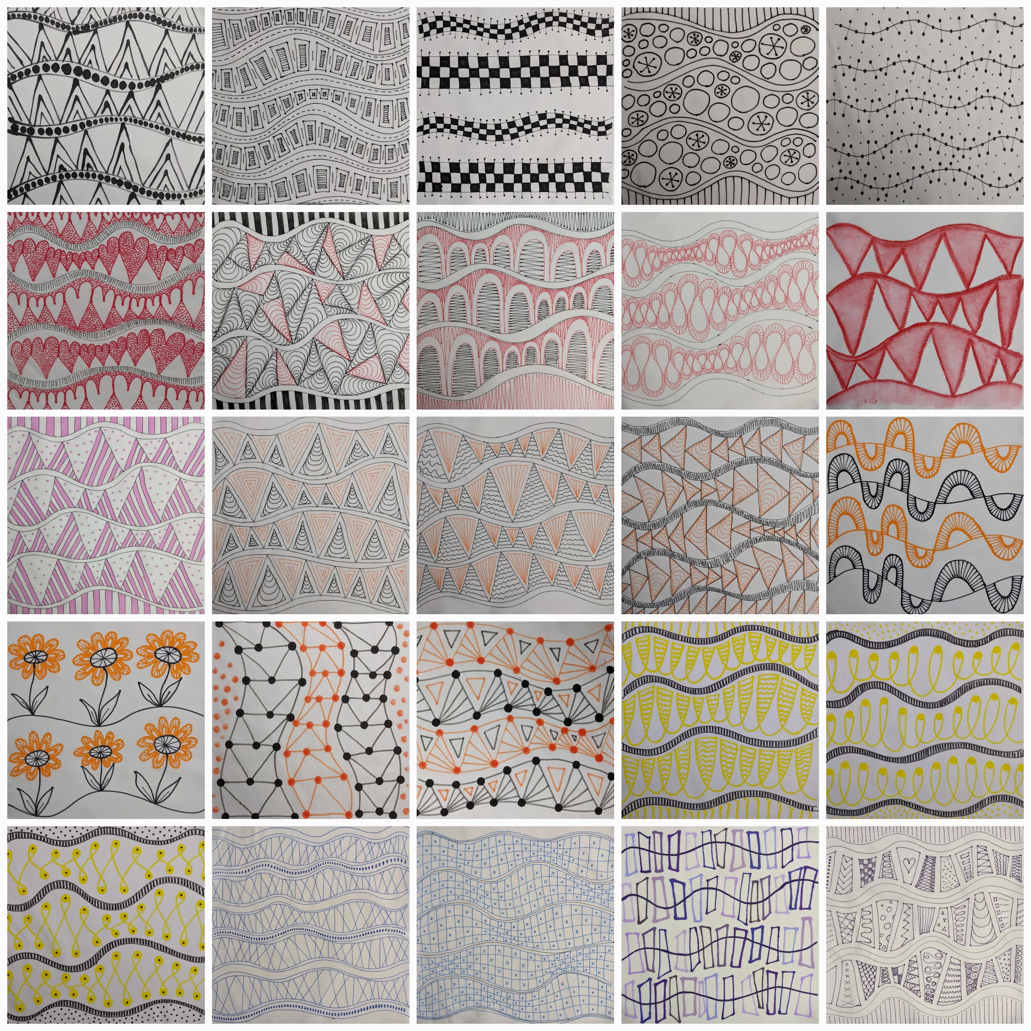 100 Days of Mark Making on Fabric: Celebratory Wrap Up