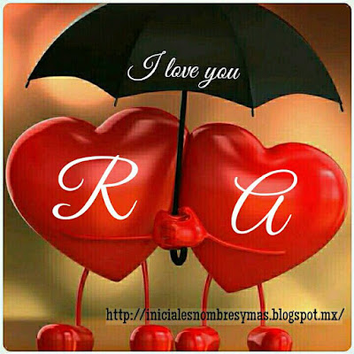 Oasis de Reflexión: PAREJA DE CORAZONES CON INICIALES "R"