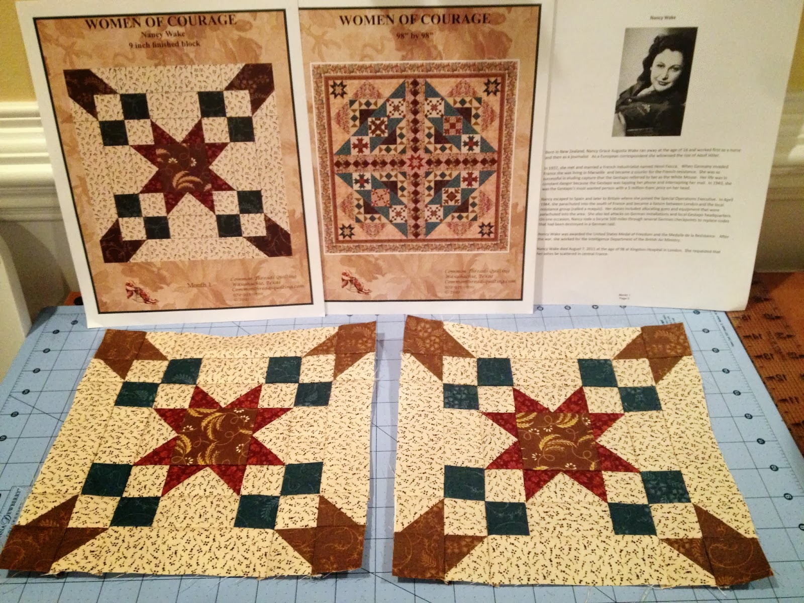 Sarcastic Quilter: Women of Courage Quilt
