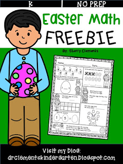 Dr. Clements' Kindergarten : Easter Math Freebie