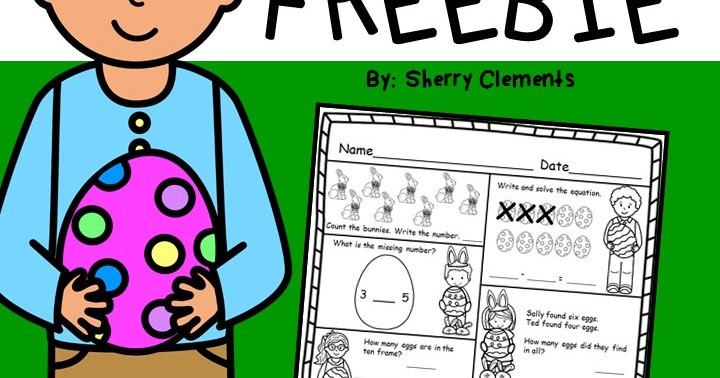 Dr. Clements' Kindergarten : Easter Math Freebie