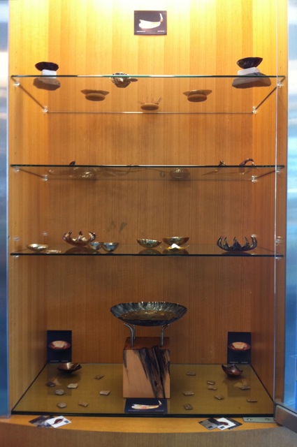 Rustnstuff: Beaten metal in local library