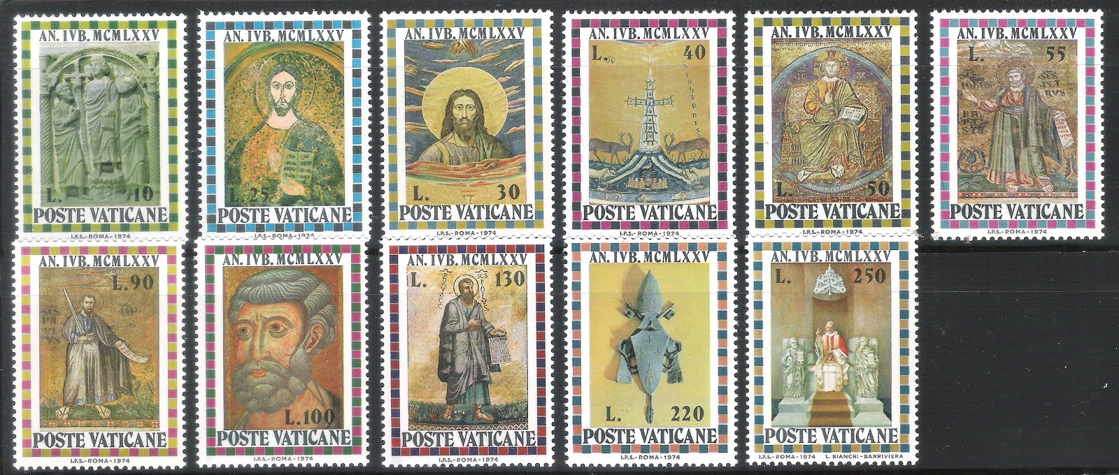 My Postage Stamps Collection: Holy Year (1975) - Complete set of stamps ...