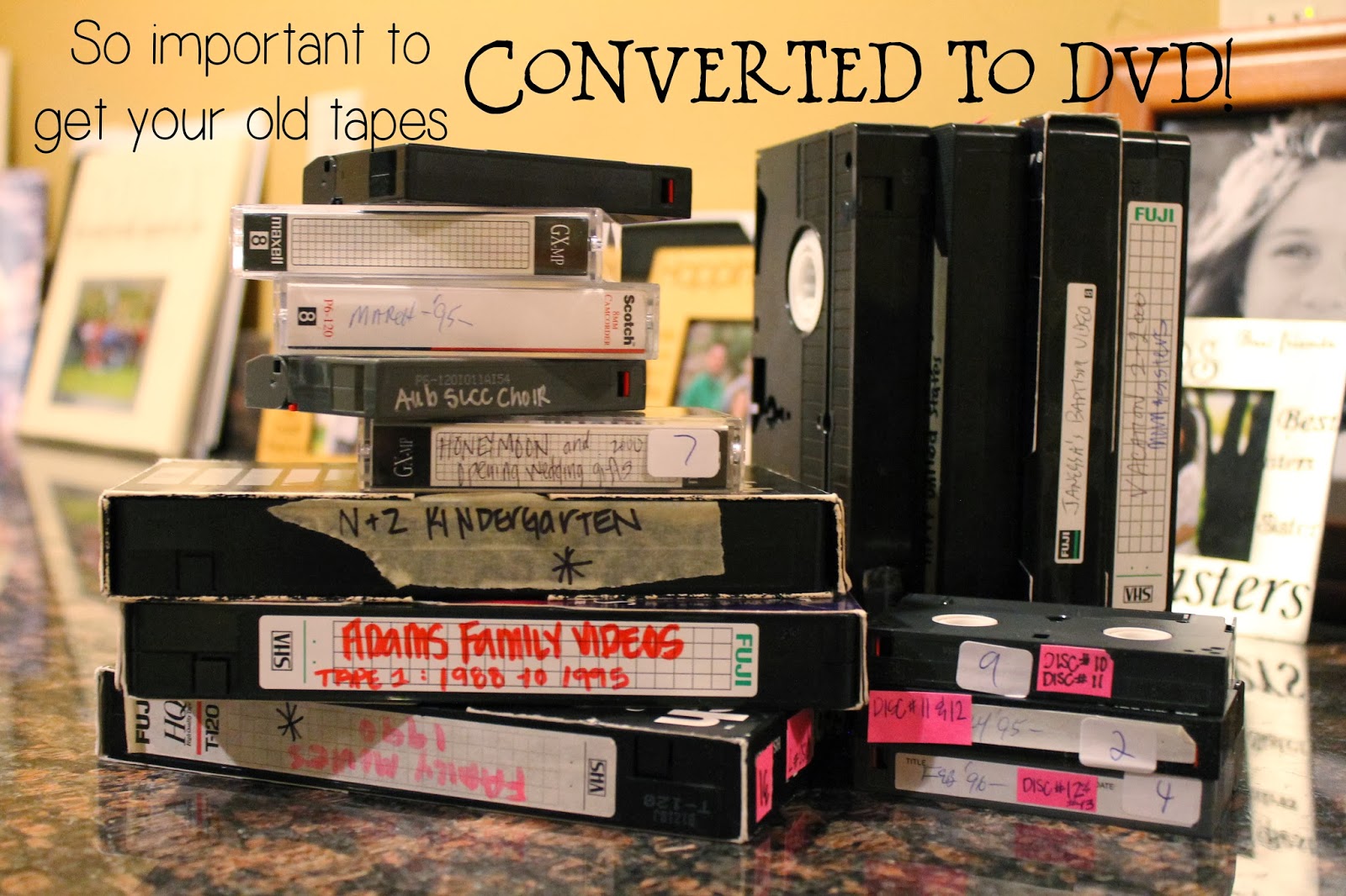 Organize It Challenge: Convert Your VHS & Camcorder tapes