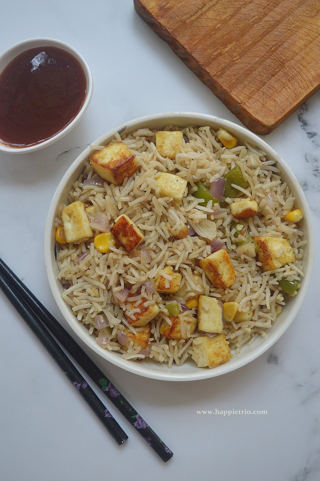 Paneer Fried Rice - Cook with Sharmila