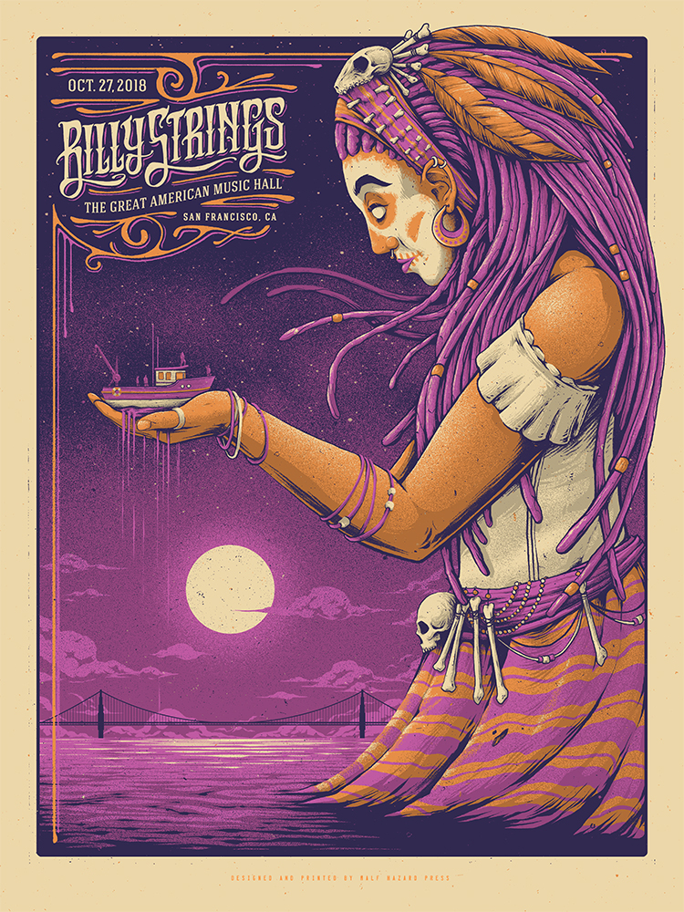 INSIDE THE ROCK POSTER FRAME BLOG: Half Hazard Press Billy Strings ...