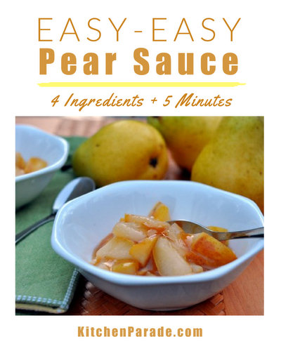 Easy-Easy Pear Sauce