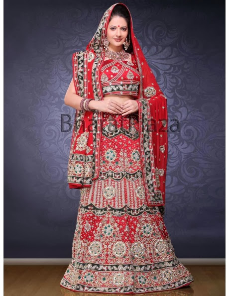 Bridal Lehengas Online: Ravishing Dulhan Ghagra Choli Item code : GPT81-2