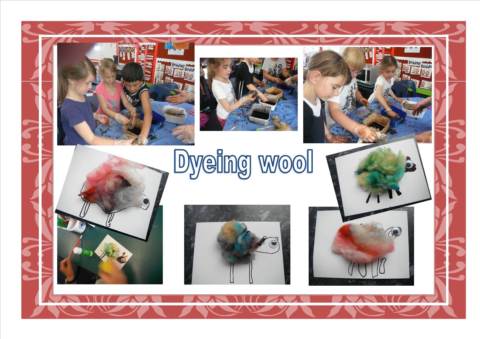 Room 1 - Halcombe School: Dyeing Wool