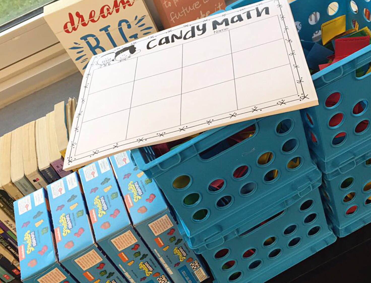 Fruit Snacks and Task Cards: A Free Math Game - The Primary Gal