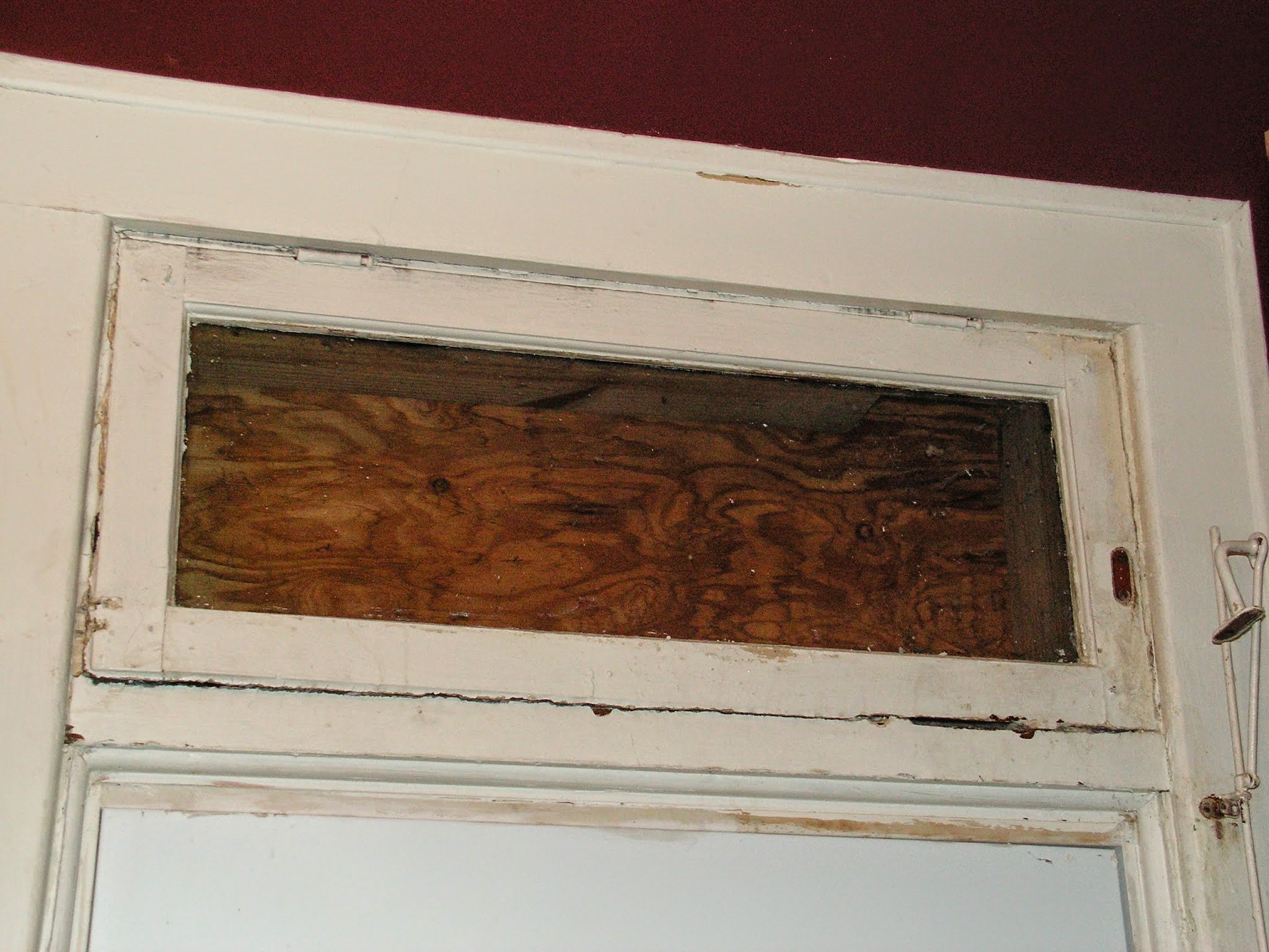 1900 Victorian Home Restoration: Transom window