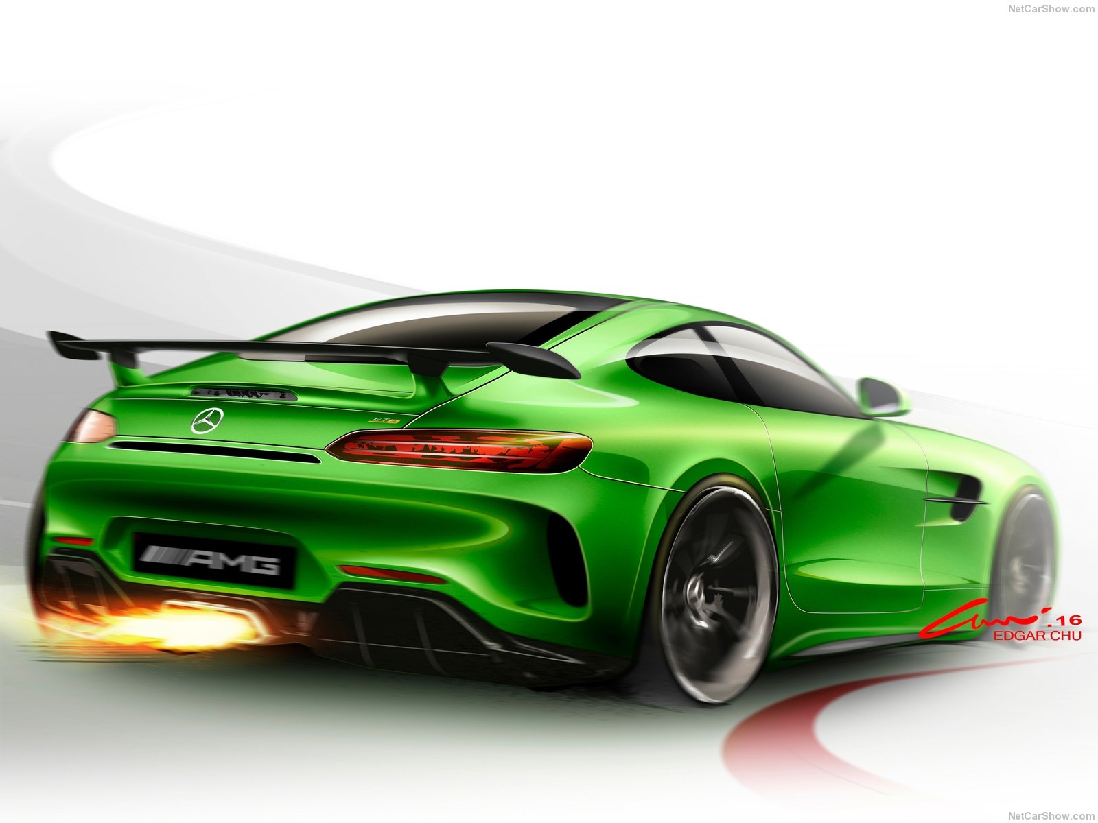 EDGAR CHU MEIN KLEINES STUDIO: AMG GTR Design sketch