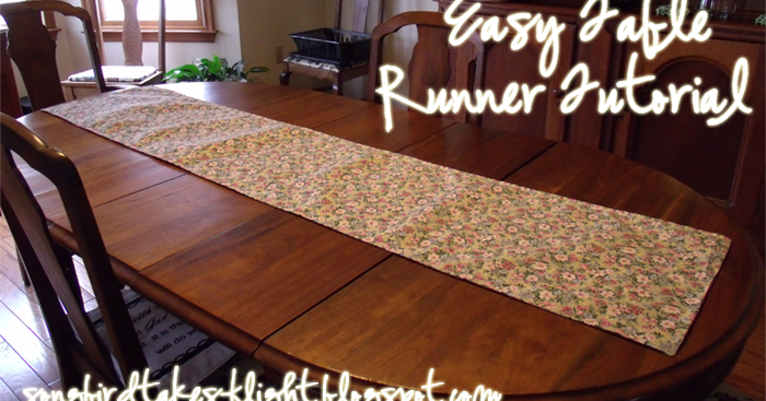 Songbird Takes Flight: Simple Table Runner Tutorial