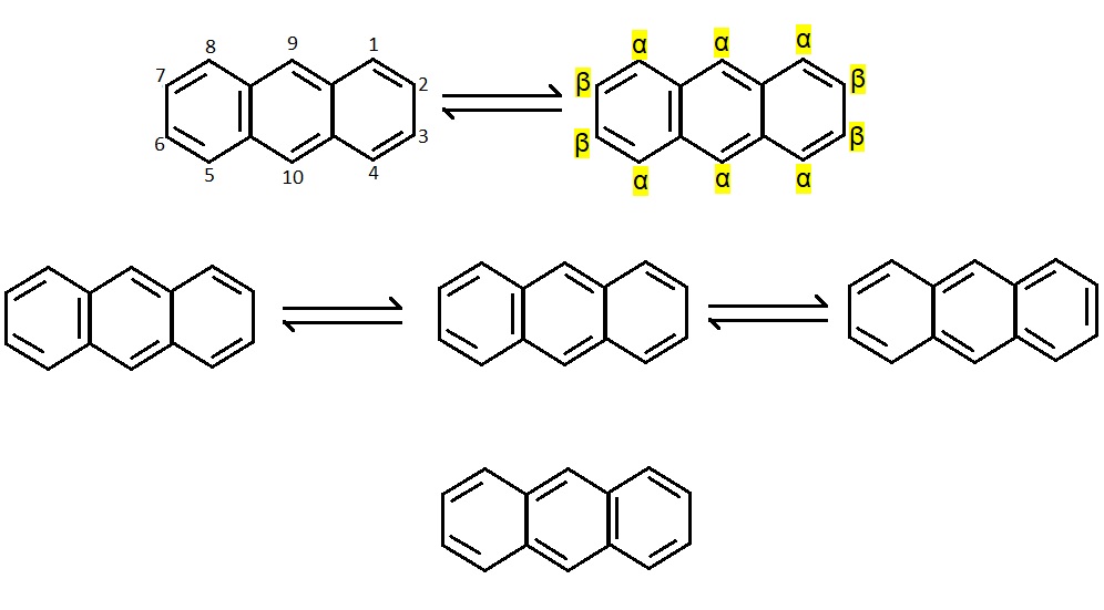 The resonance structure of Napthalen and Anthracene - Organic Chemistry