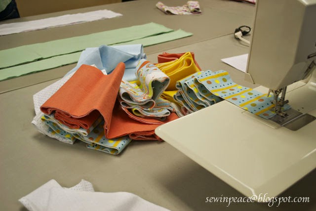 Sew in Peace: Strippy Flannel Baby Quilt