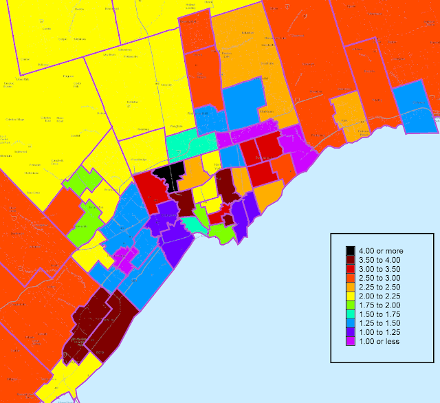 SW Ontario Urbanist: Mapping Toronto income diversity