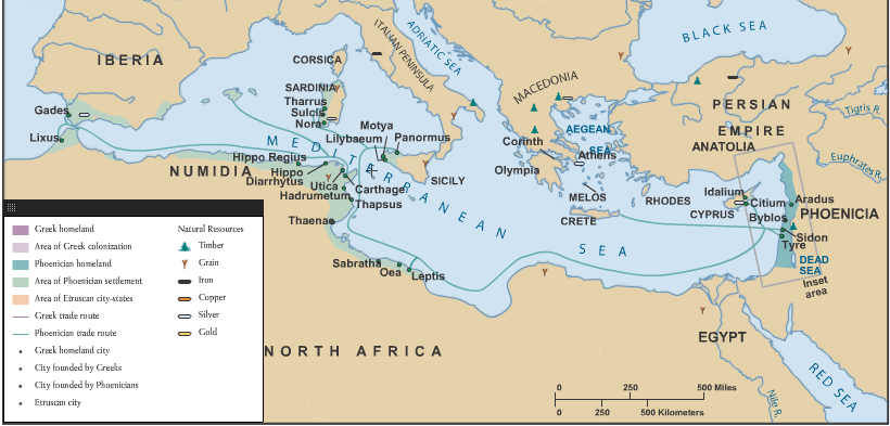 Phoenician Empire Map