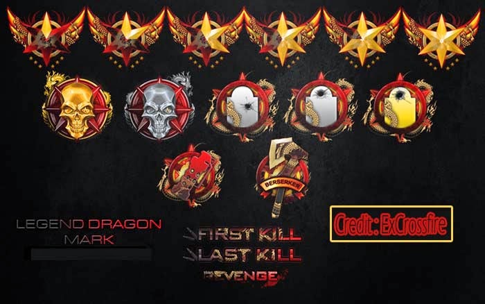 Skin Kill Mark Legend Dragon Crossfire | ExCF
