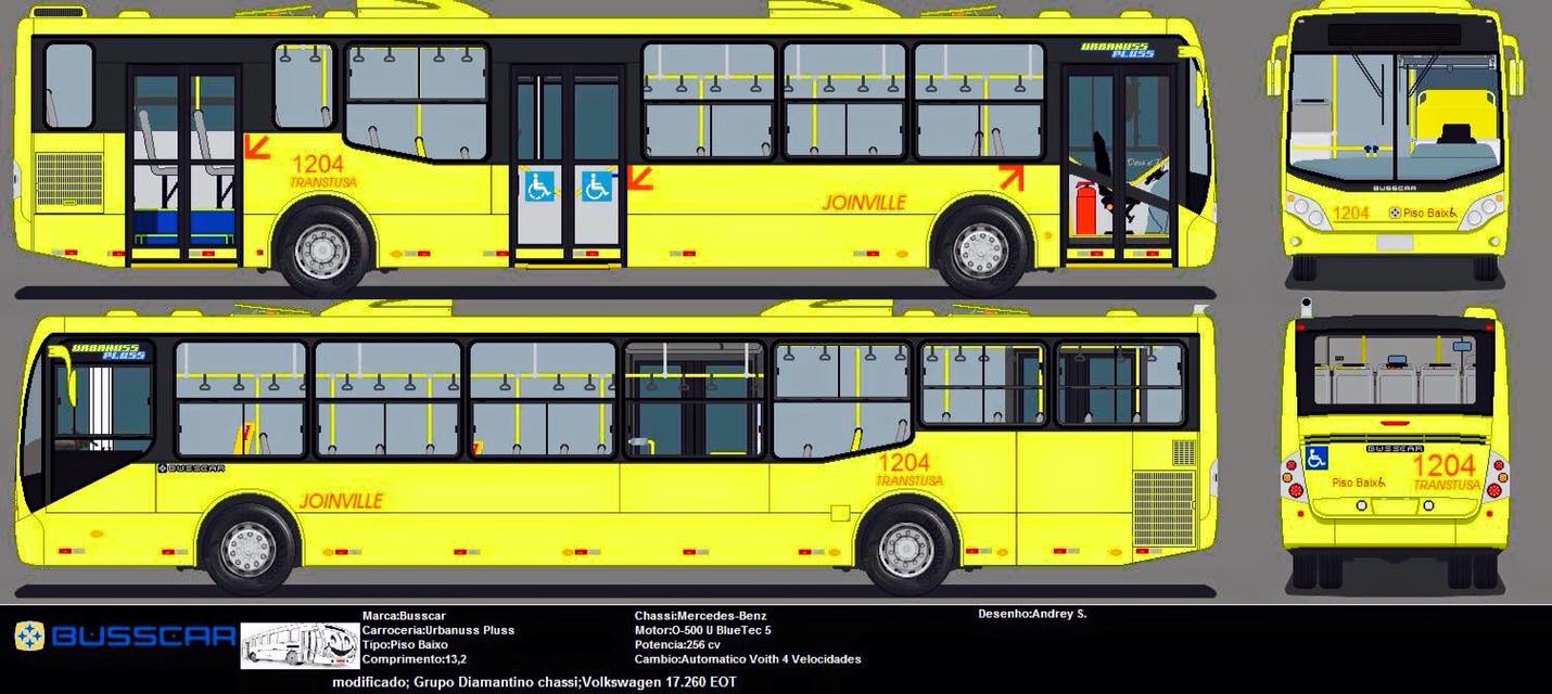 Buscar bus: Busscar Urbanuss Pluss S3 piso Baixo