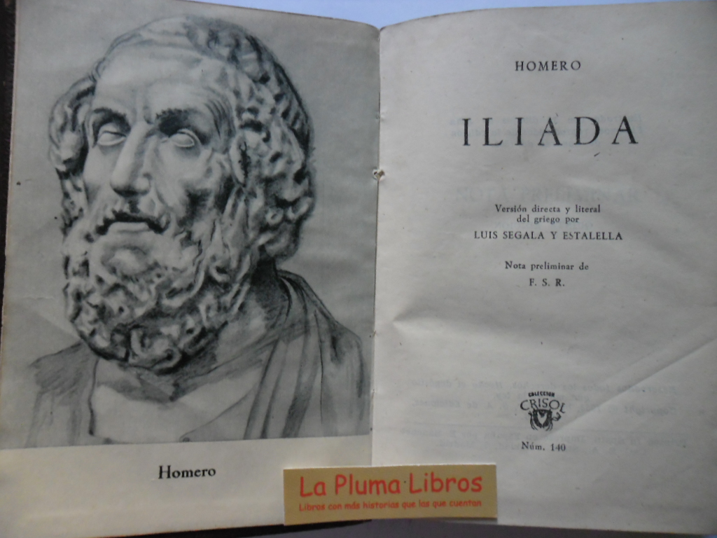LA PLUMA LIBROS: ILIADA - HOMERO