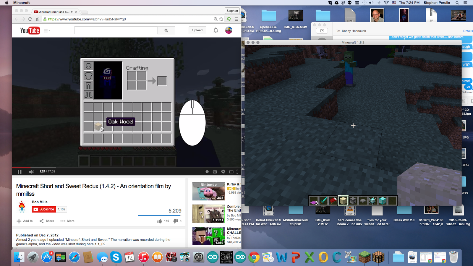 HELLO, MY NAME IS STEVE P: CLASS 8, MINECRAFT: Interface Fundamentals