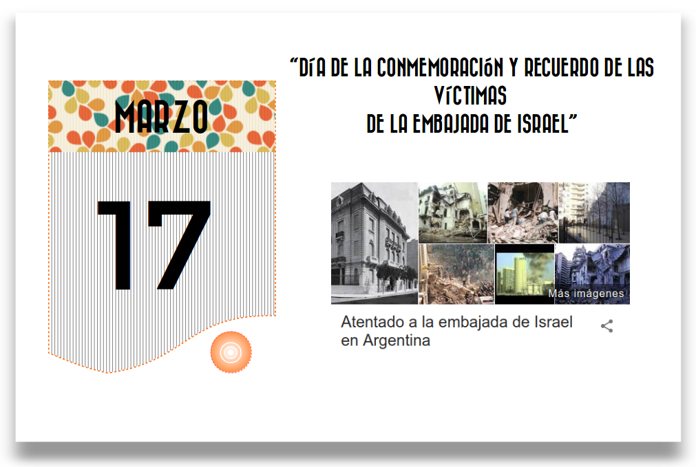 17 de Marzo. Día de Ia conmemoración y recuerdo de las víctimas de la ...
