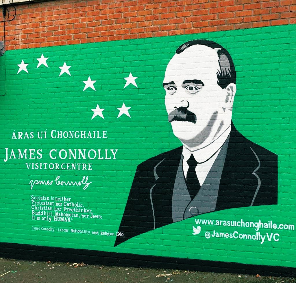 El norte de Irlanda: Nuevo mural de James Connolly en Belfast
