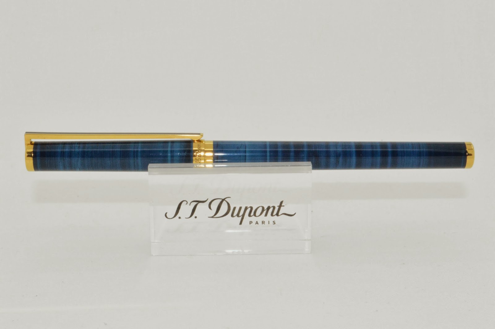 ziq S.T. DUPONT collections: ORIGINAL S.T.DUPONT BALL PEN RARE BLUE ...