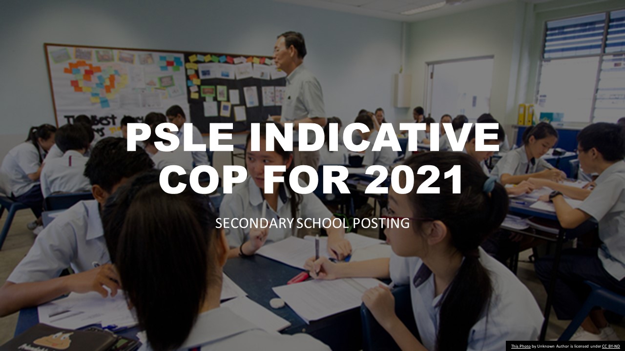 PSLE Indicative COP for Secondary Schools 2021 - TheWackyDuo.com ...