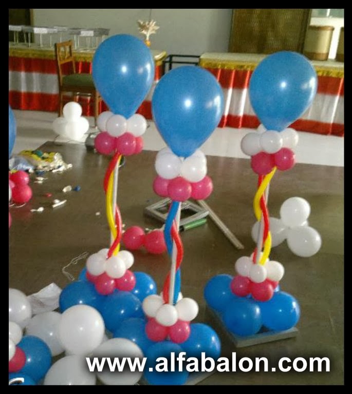DEKORASI BALON STANDING | Alfa balon