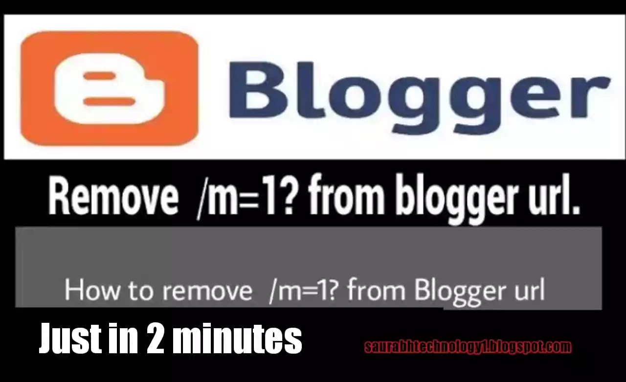 How To Disable/Remove M=1 suffix In Blogger.