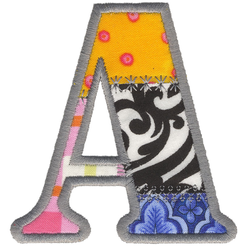 Abecedario con Retazos de Tela en Patchwork. Alphabet in Patchwork ...