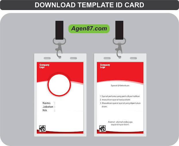 Contoh Template Id Card sederhana - Agen87