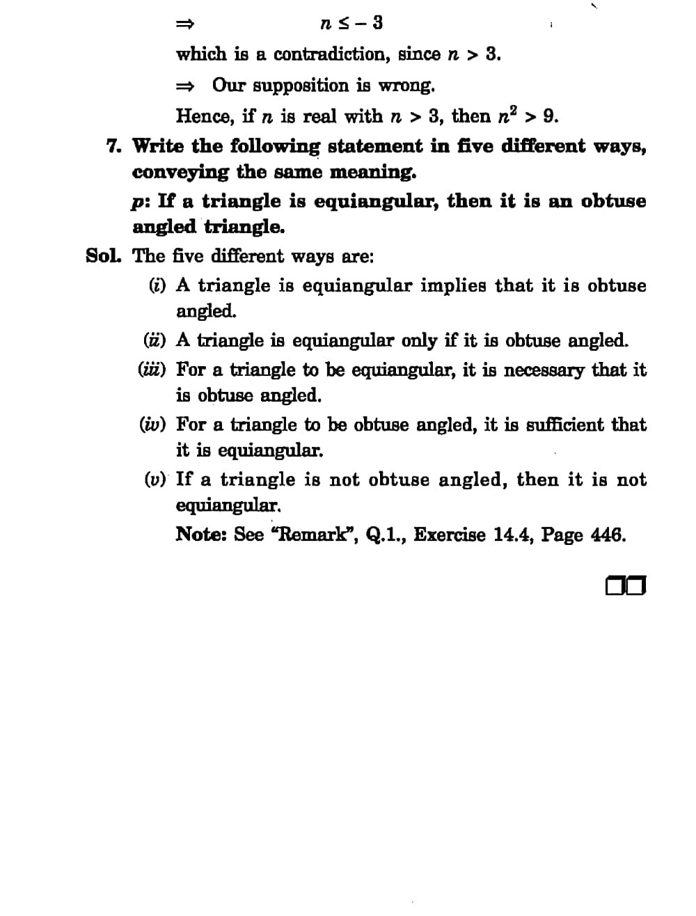 Mathematical reasoning class 11 math - Studypur