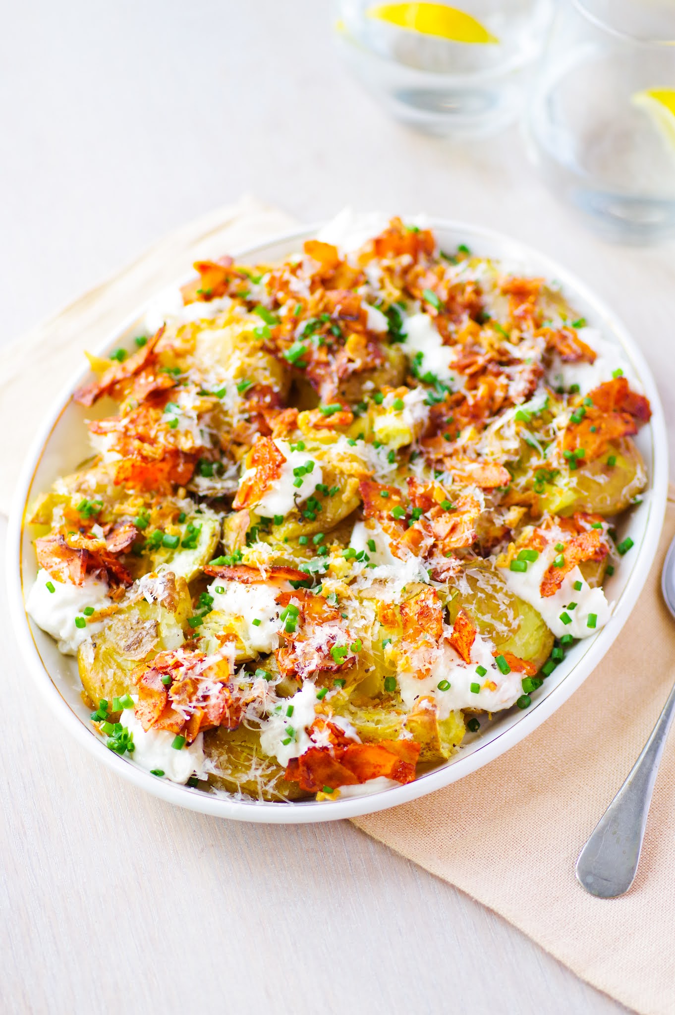 Crispy Fully-Loaded Smashed Potatoes |Euphoric Vegan